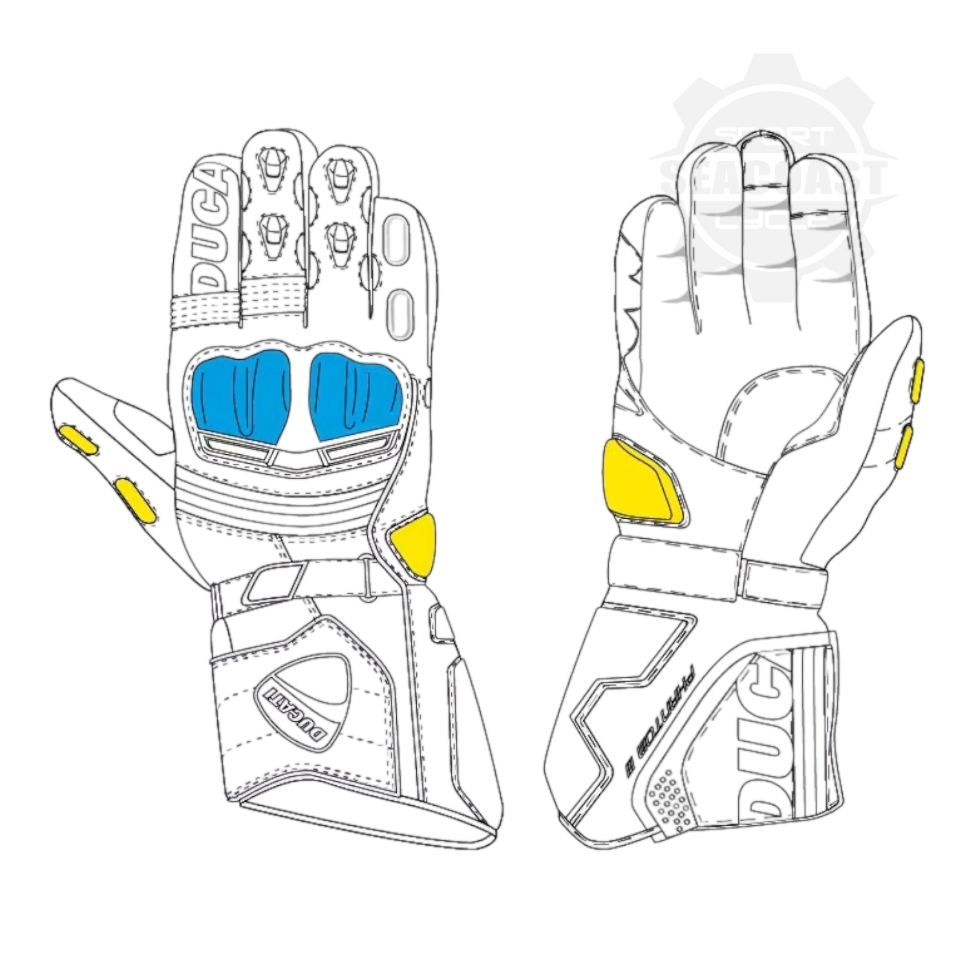 Ducati Speed Evo C2 Fabric-leather Motorcycle Gloves by Held – Seacoast ...